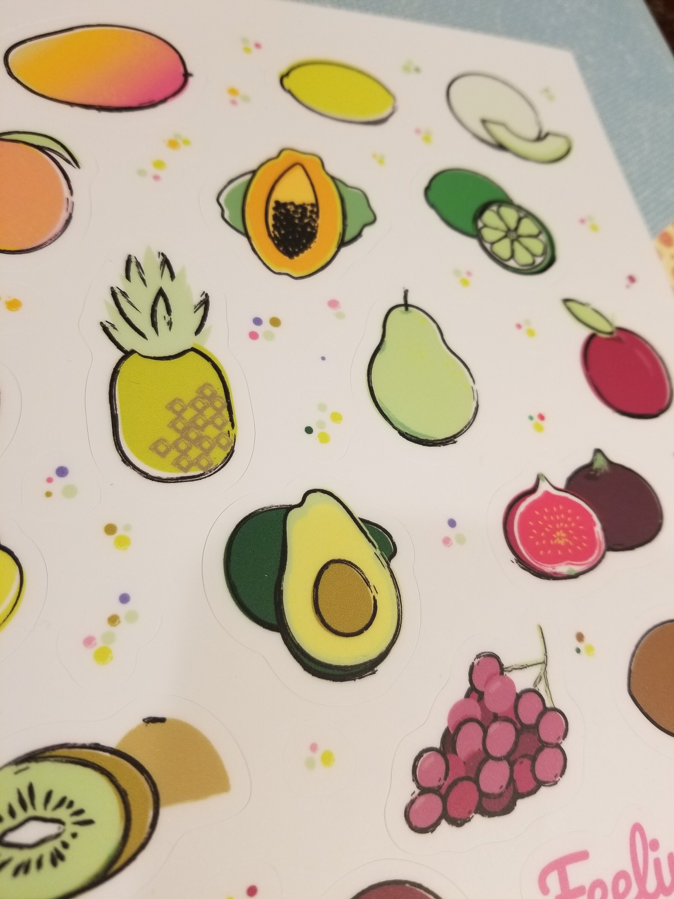 Feeling Fruity Stickers Fruit Sticker Set 30 unique cute | Etsy
