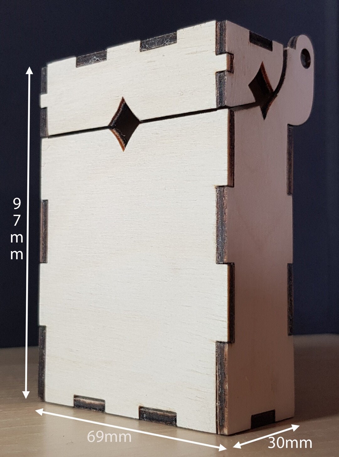 Playing Card Box, Box for Playing Cards 3mm, Perfect for Poker Cards ...