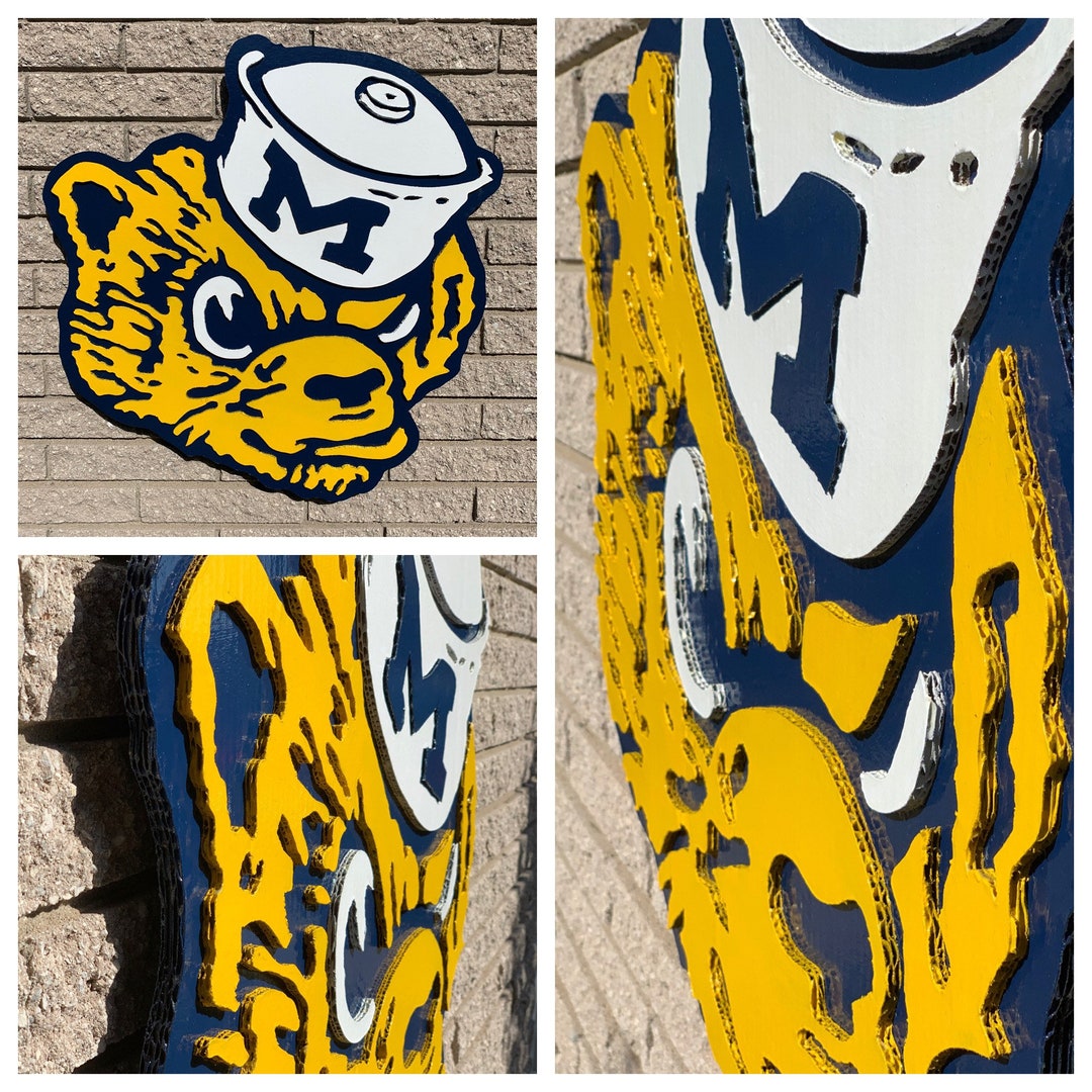 Michigan Classic Mascot Fan Art Authentic - Bold - Floating - Fan Art ...