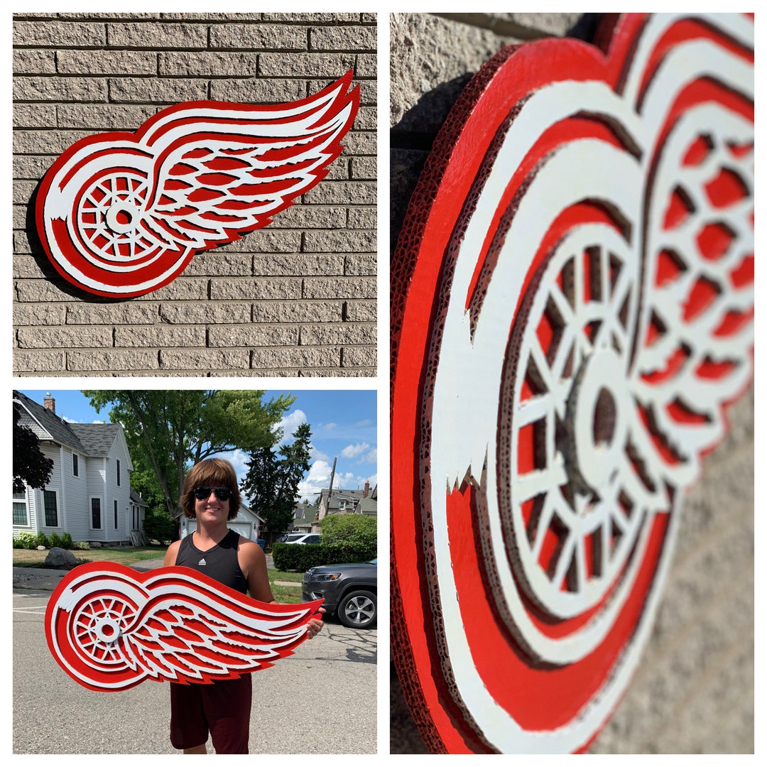 Detroit Red Wings Fan Art Authentic Bold Floating Fan Art Tributes Pubs ...