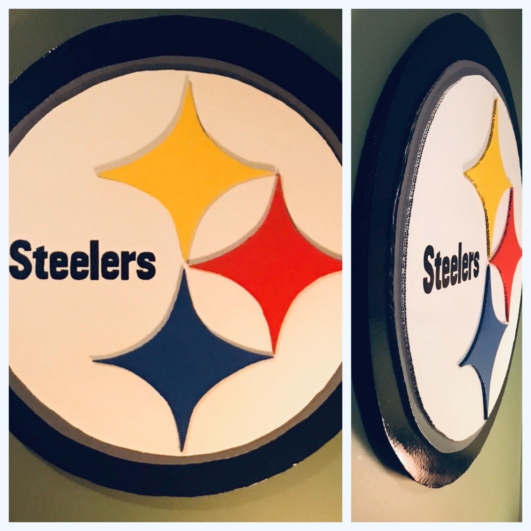 Pittsb. Steelers Fan Art W/led Authentic Bold Floating Fan Art Tributes ...