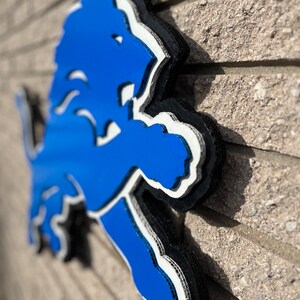Detroit Lions Fan Art W/ LED Authentic - Bold - Floating - Fan Art ...