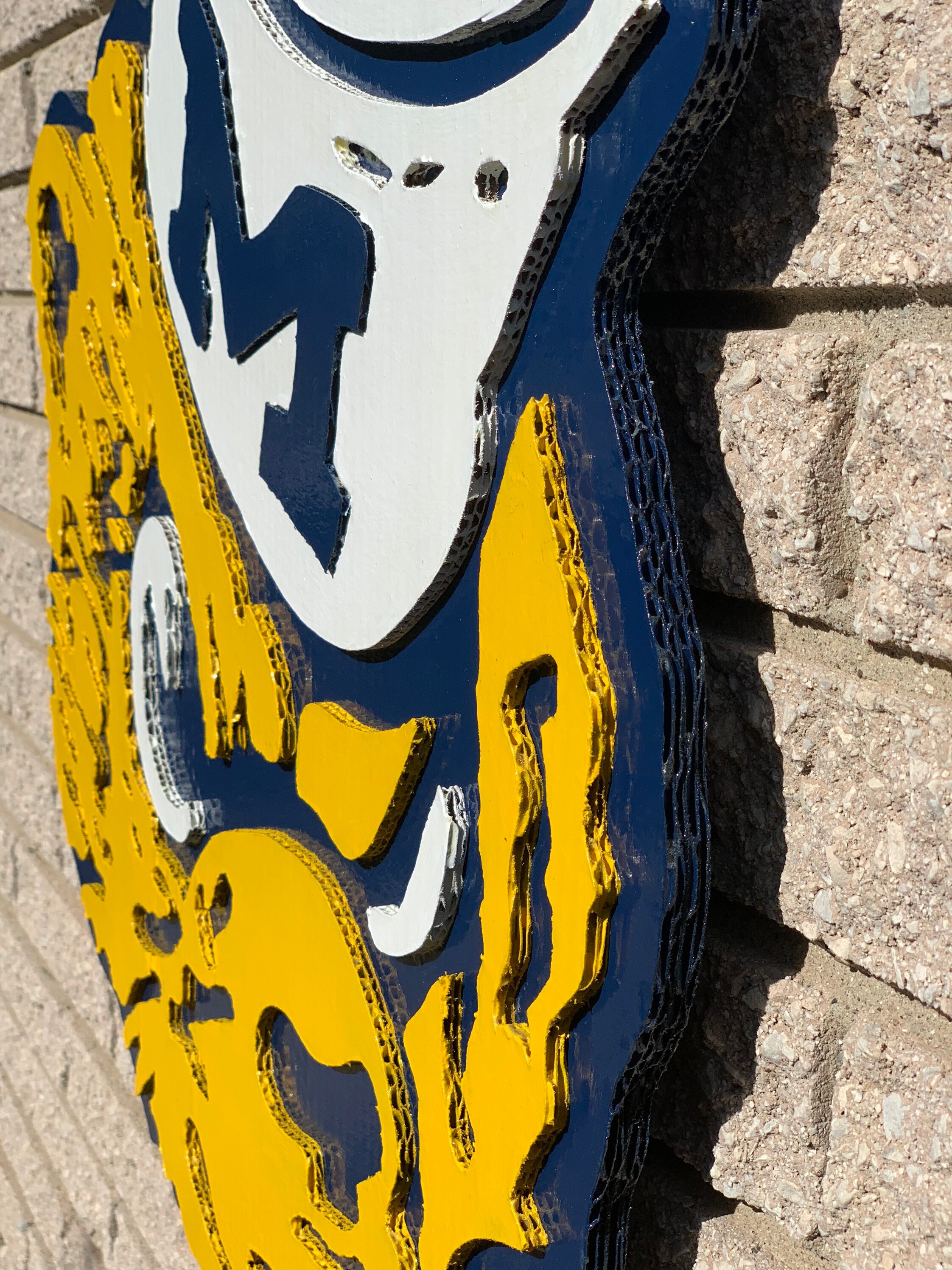 Michigan Classic Mascot Fan Art Authentic Bold Floating - Etsy