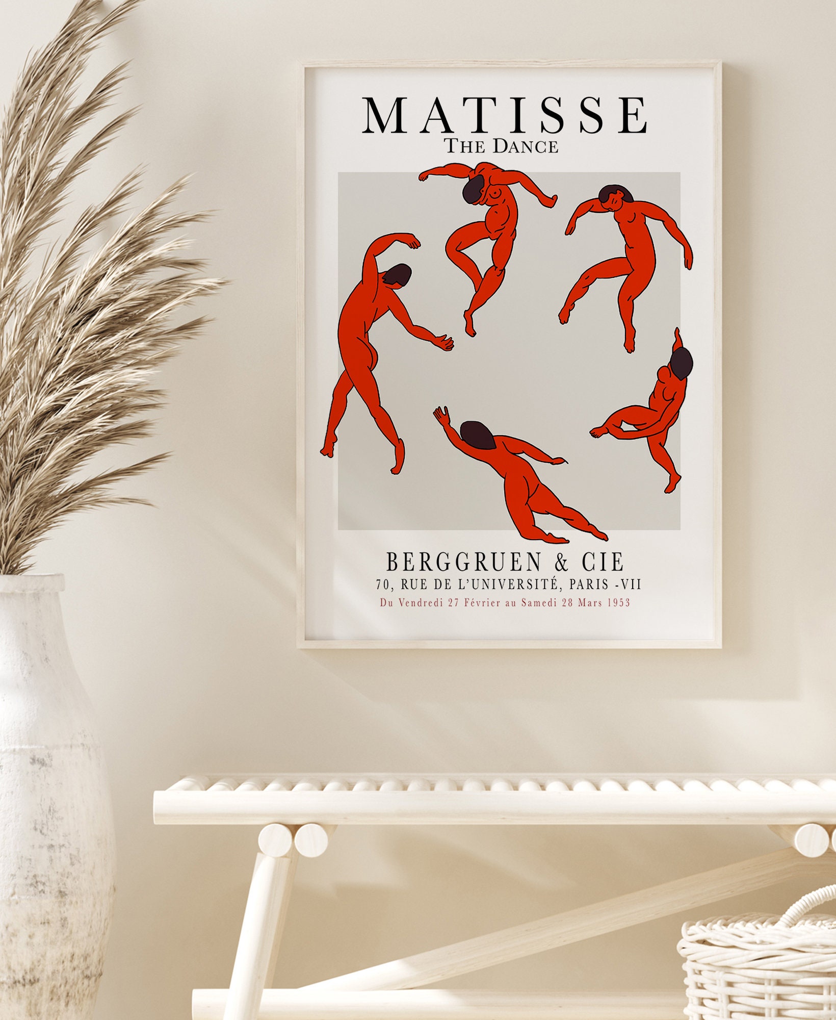 Henri Matisse "the Dance" Exhibition Poster, Fauvism Art (digital ...