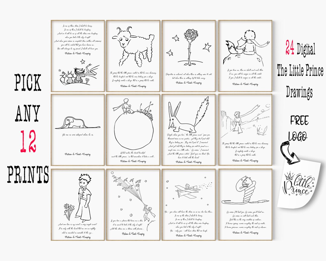 Little Prince Art Prints, Children's Room Decor (digital Download) - Etsy