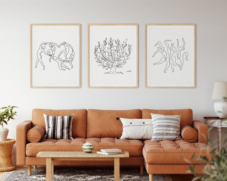 Henri Matisse Dance Cut Outs Print Set of 3 Matisse Tree Art - Etsy