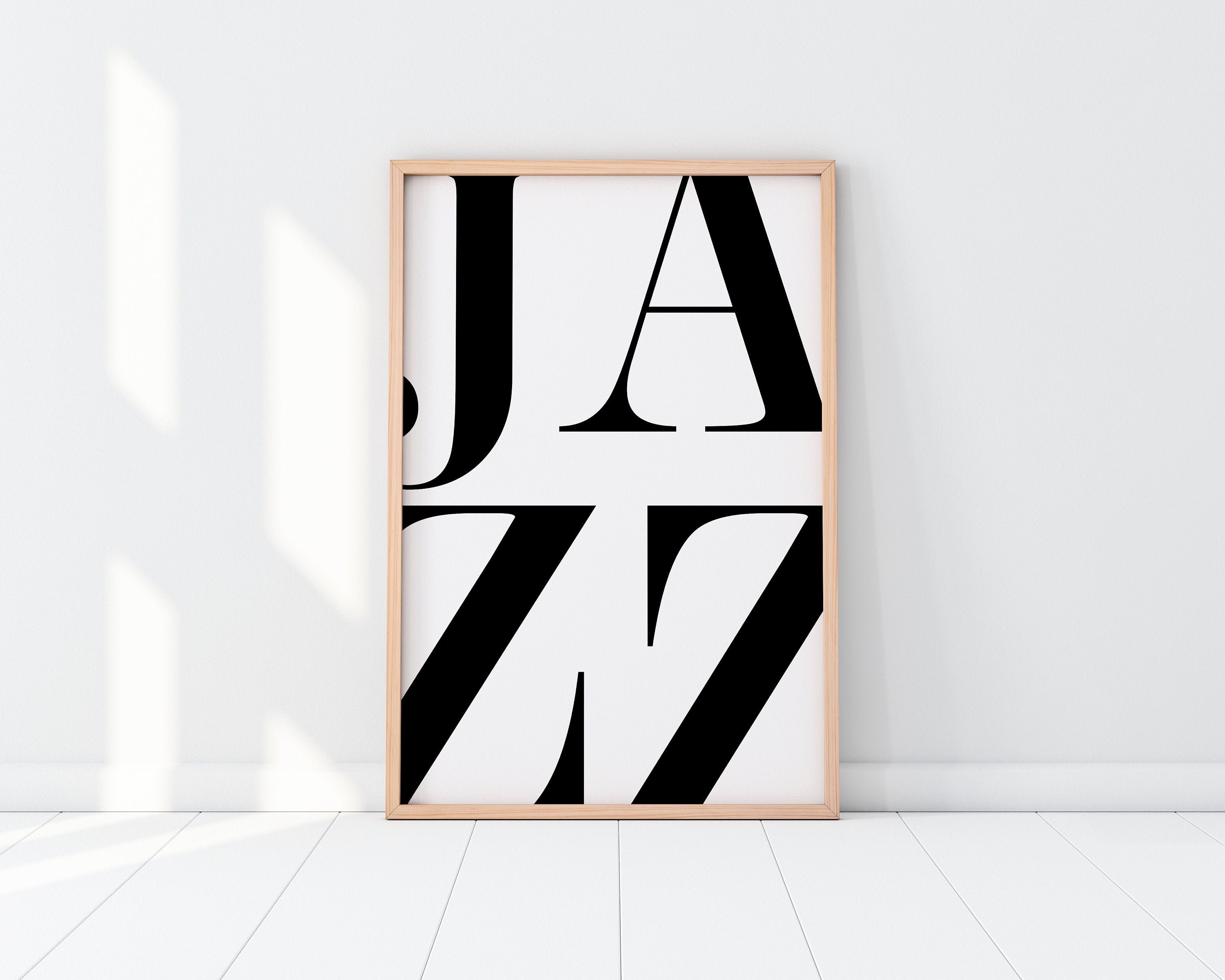 Jazz Poster Jazz Wall Art Print Jazz Music Poster Jazz | Etsy