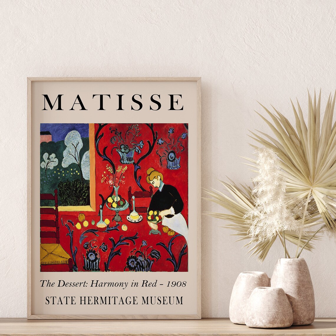 Henri Matisse the Dessert Harmony in Red Art Print Matisse | Etsy