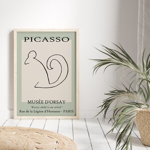 Picasso Squirrel Sketch, Picasso Line Art, Animal Poster, Exhibition ...