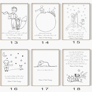 All the Little Prince Prints in One Pack, Le Petit Prince Poster ...