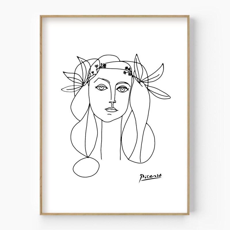 Head of Woman Picasso - Etsy