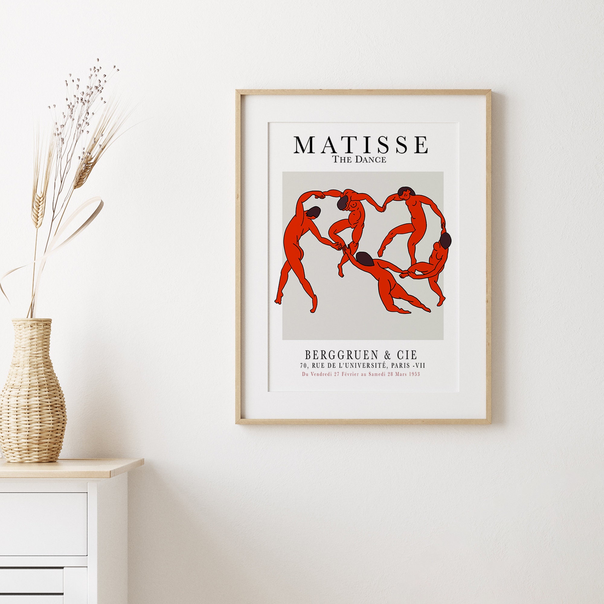 Henri Matisse the Dance Exhibition Poster Boho Wall Art - Etsy