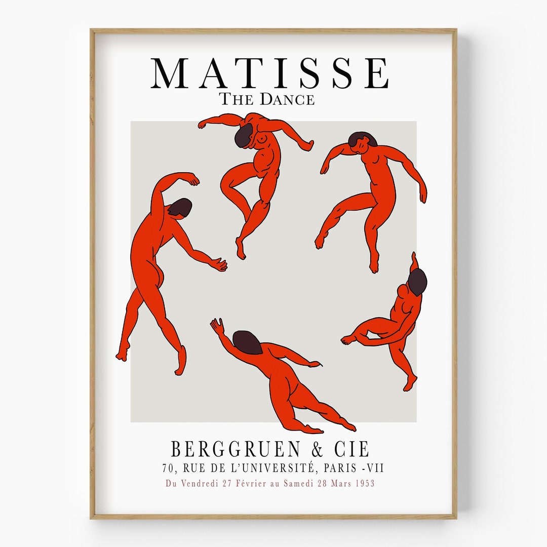 Henri Matisse "the Dance" Exhibition Poster, Fauvism Art (digital ...