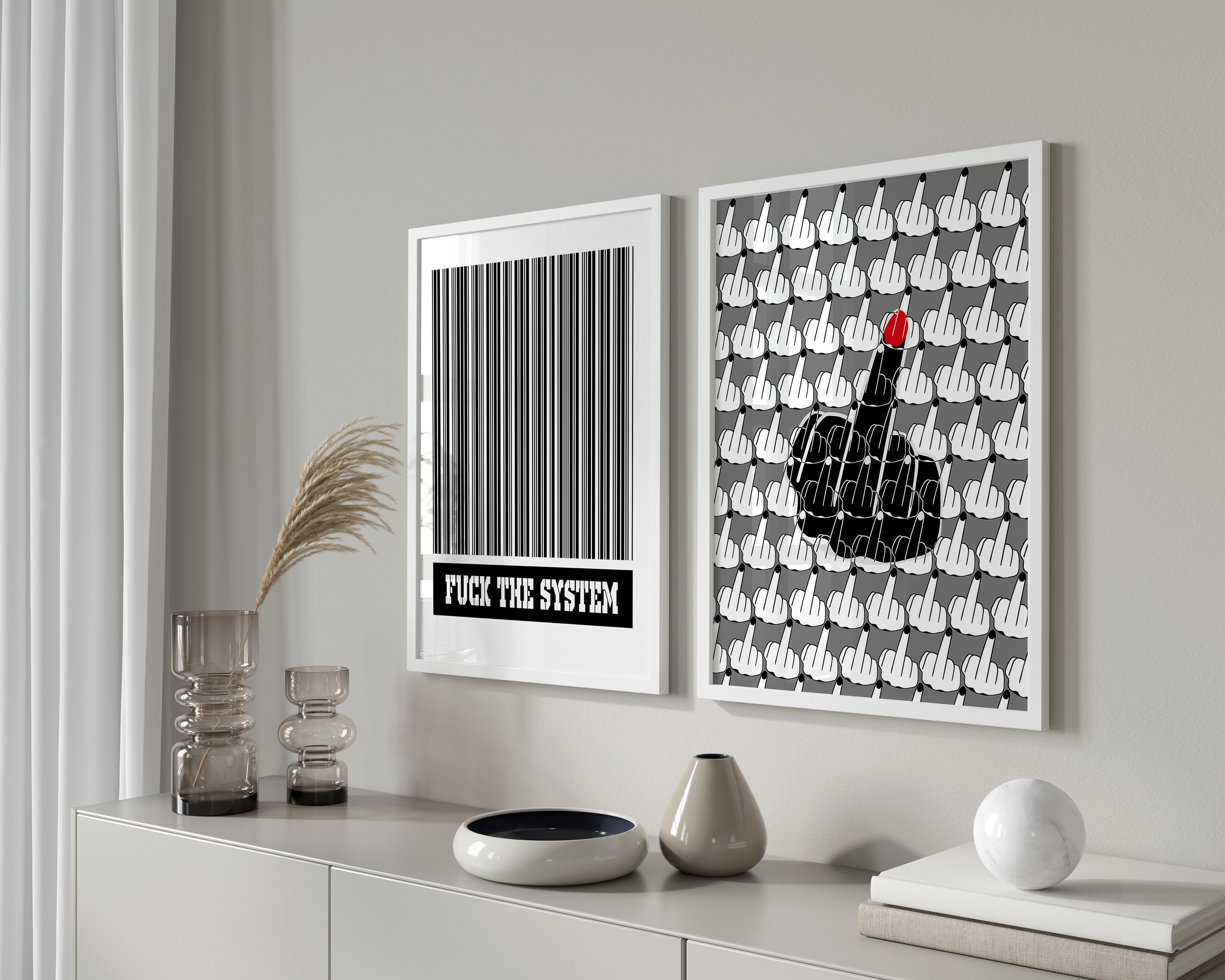 Middle Finger Line Art Hands Lines Woman Middlle Finger | Etsy