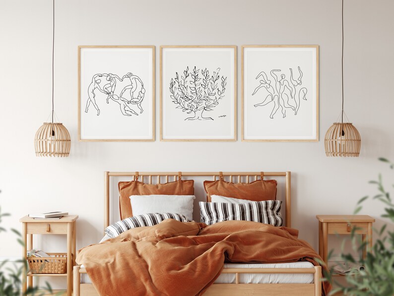 Henri Matisse Dance Cut Outs Print Set of 3 Matisse Tree Art - Etsy