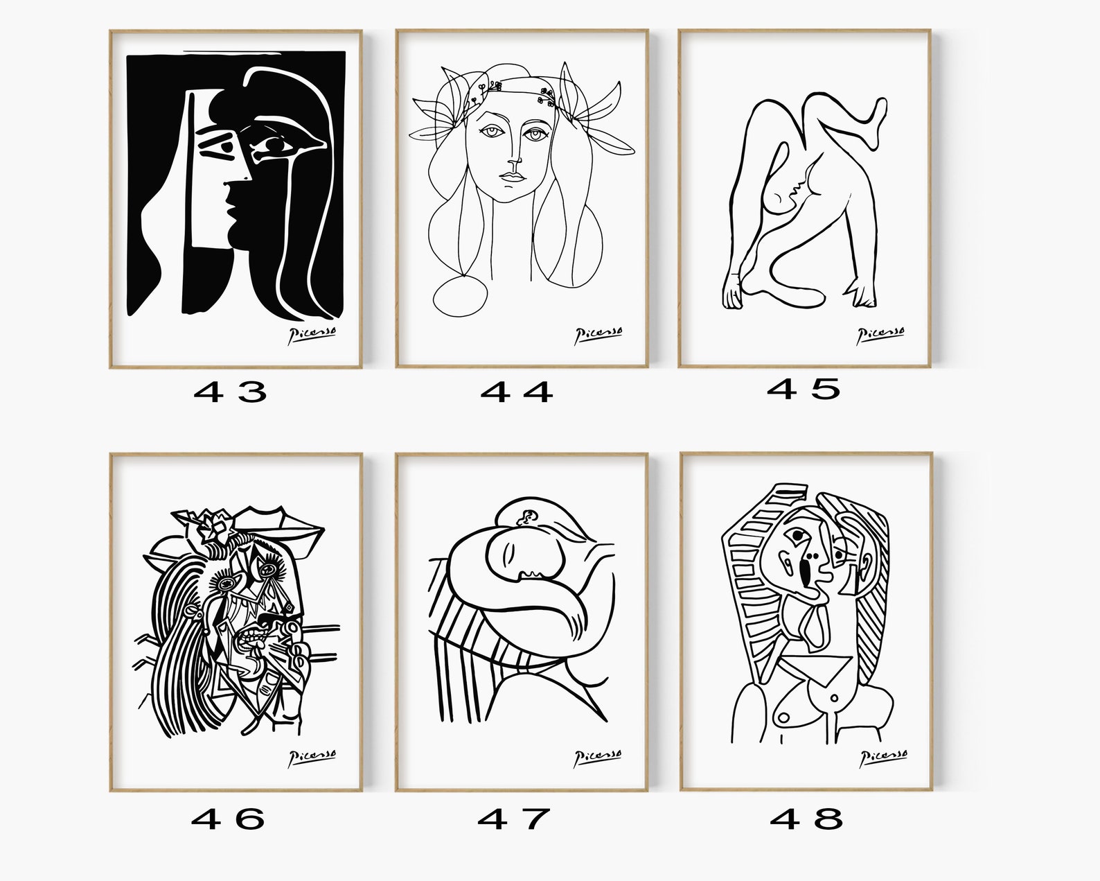 All Picasso Sketches in One Pack 24 Picasso Drawing Download - Etsy
