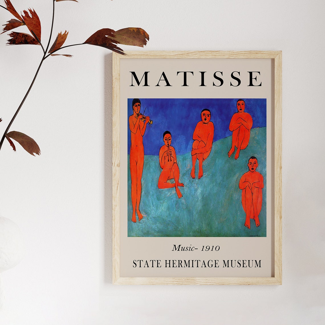 Henri Matisse Music Wall Art La Musique Art Exhibition - Etsy