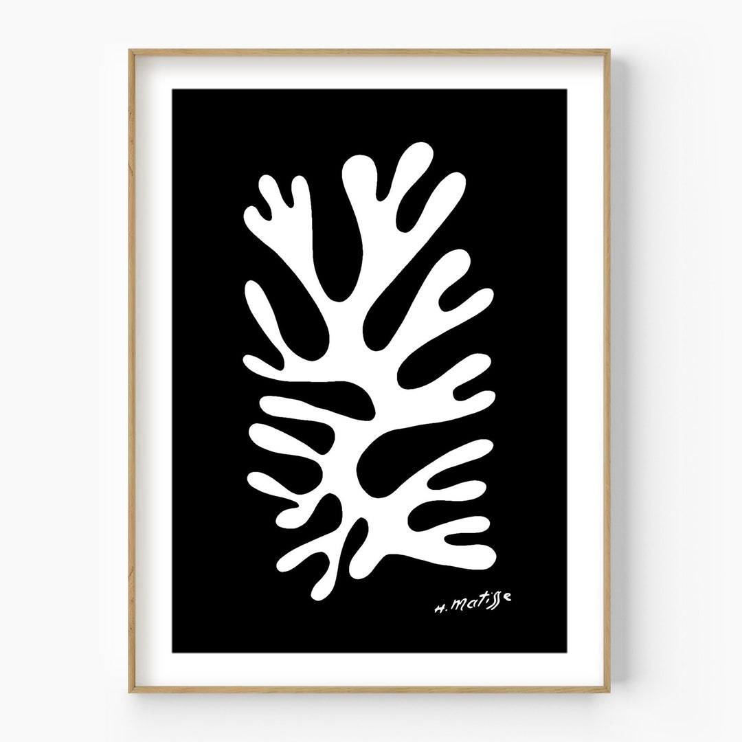 Henri Matisse Leaf Art Print, Matisse Cutout Poster, Abstract Wall Art ...