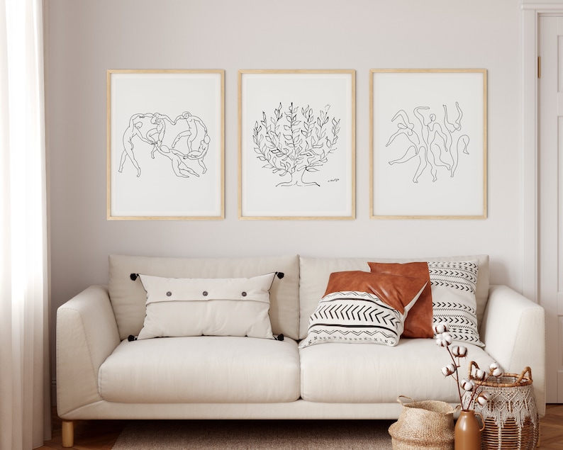 Henri Matisse Dance Cut Outs Print Set of 3 Matisse Tree Art - Etsy