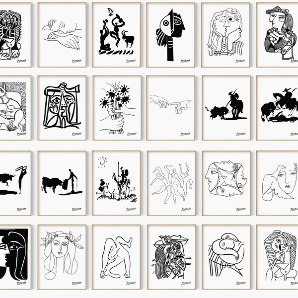 Picasso Sketch - Etsy