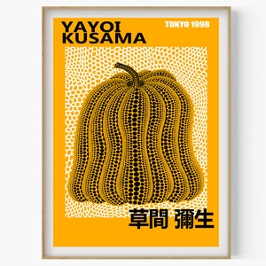 Yayoi Kusama Pumpkin Art Print Halloween Pumpkin Art Yayoi - Etsy