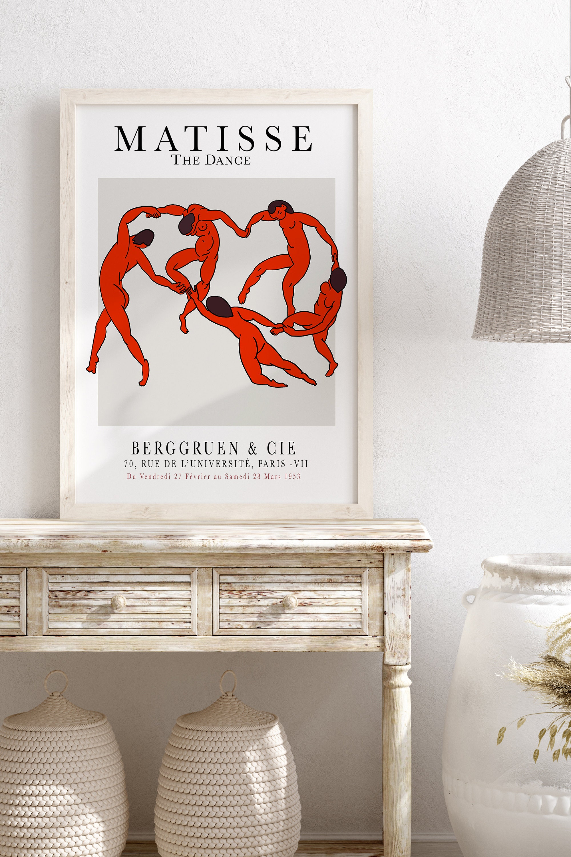 Henri Matisse the Dance Exhibition Poster Boho Wall Art - Etsy