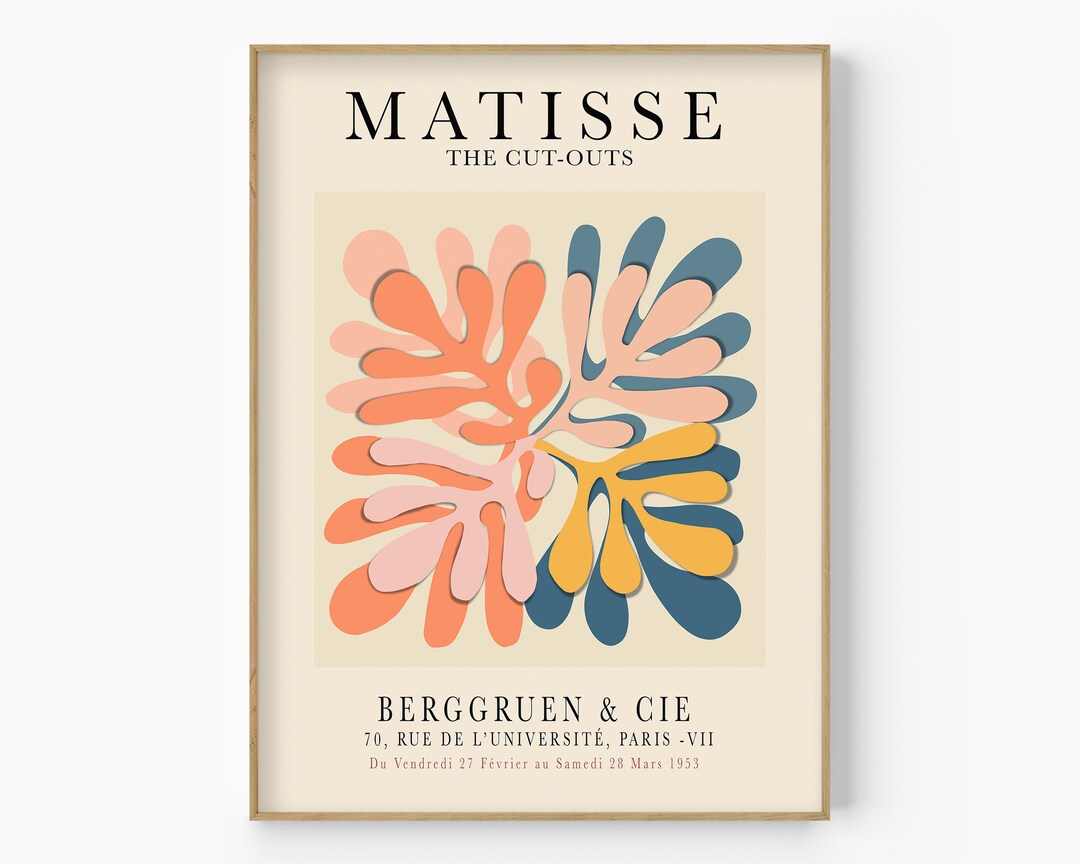 Henri Matisse Cut-outs Art, Vintage Poster Art Print, Papiers Decoupes ...