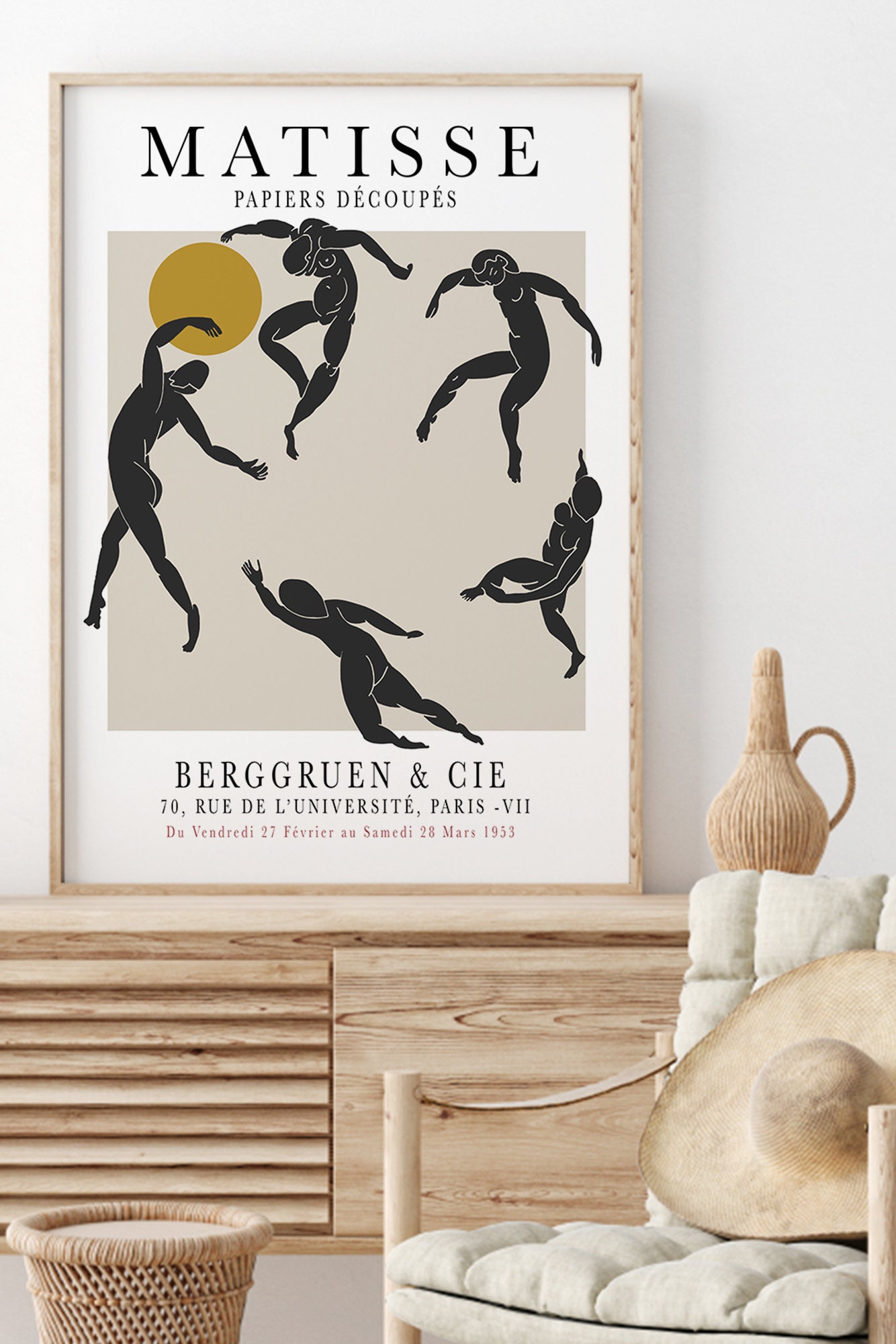 Henri Matisse the Dance Exhibition Poster Boho Wall Art - Etsy