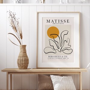 Henri Matisse Neutral Floral Minimalist Print, Matisse La Gerbe Vintage ...