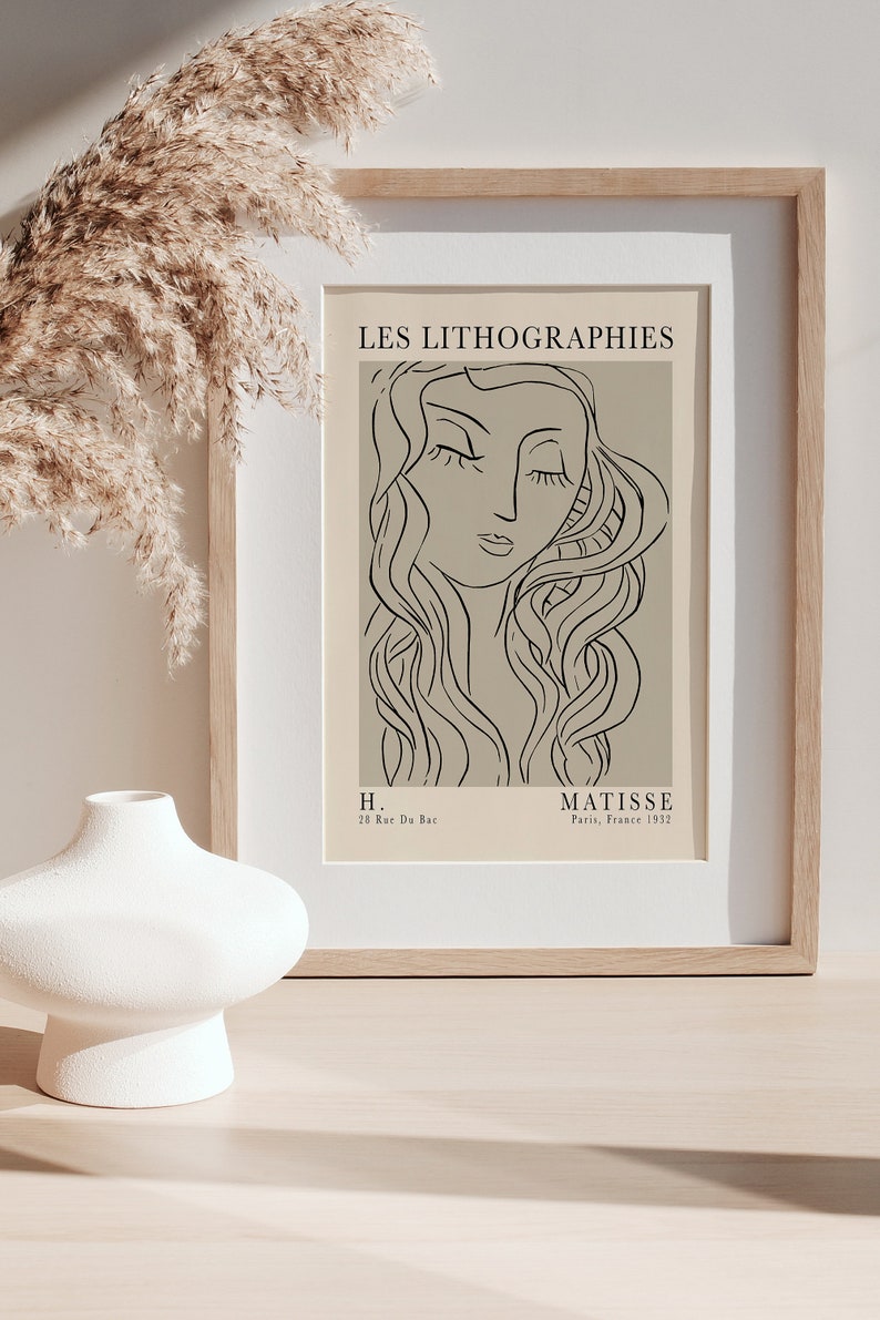 Henri Matisse WOMAN LINE ART Female Figure Woman Sketch Art - Etsy