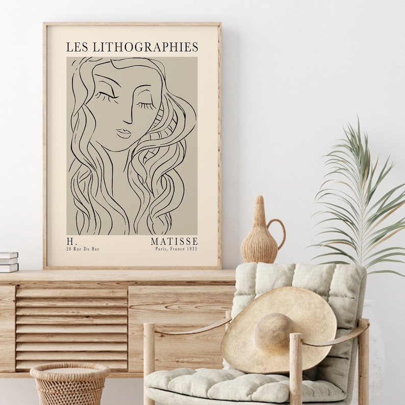 Henri Matisse WOMAN LINE ART Female Figure Woman Sketch Art - Etsy