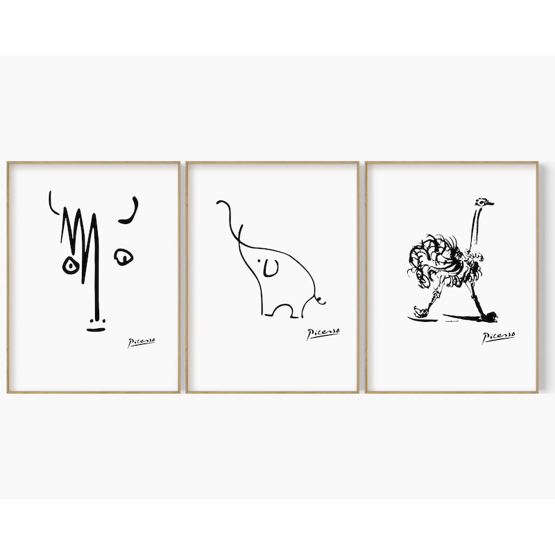 Picasso Portrait - Etsy