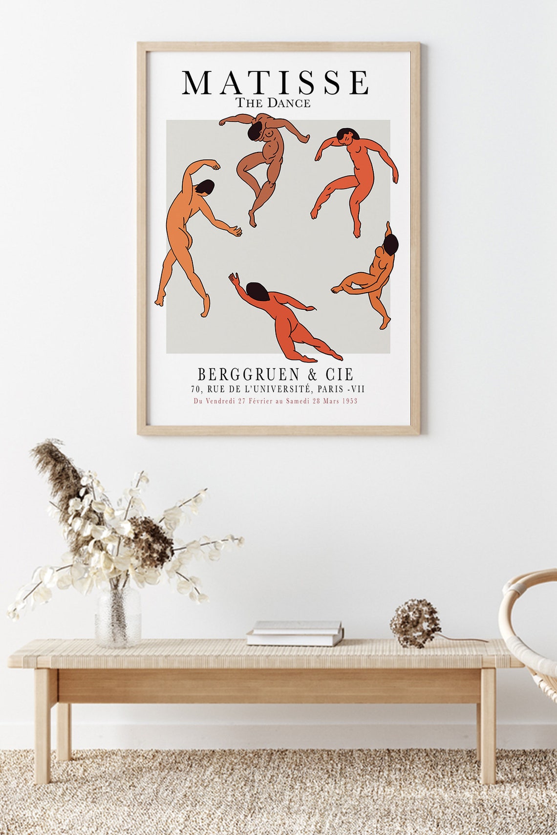 Henri Matisse the Dance Exhibition Poster Boho Wall Art | Etsy