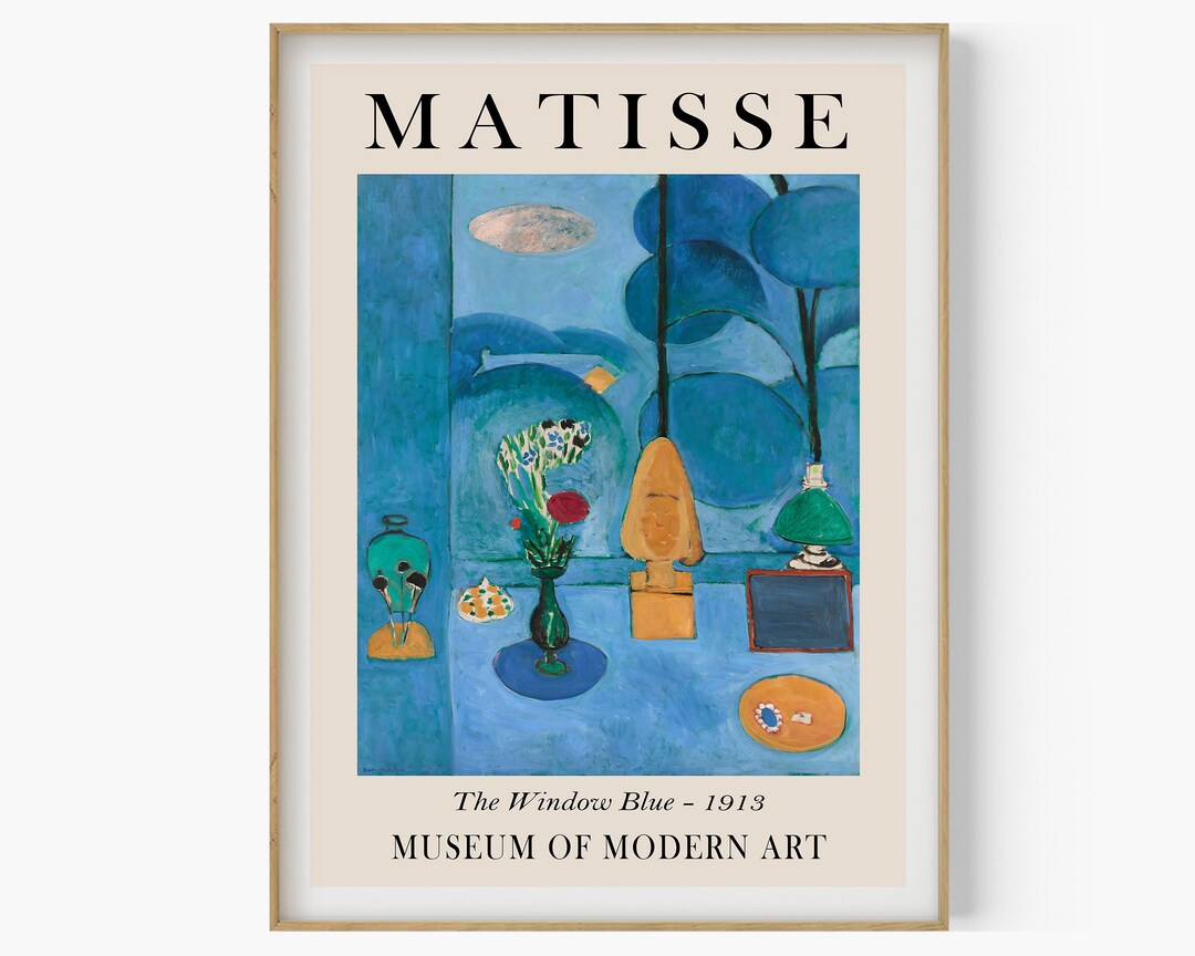 Henri Matisse the Blue Window Art Print, Matisse Painting, Matisse ...