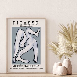 Pablo Picasso Oil Paint Acrobat Print Exhibition Poster, Picasso ...