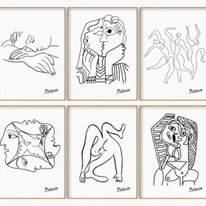 Choose 6 Out of 24 Picasso Drawing, Picasso Sketch Set of 6 Print ...