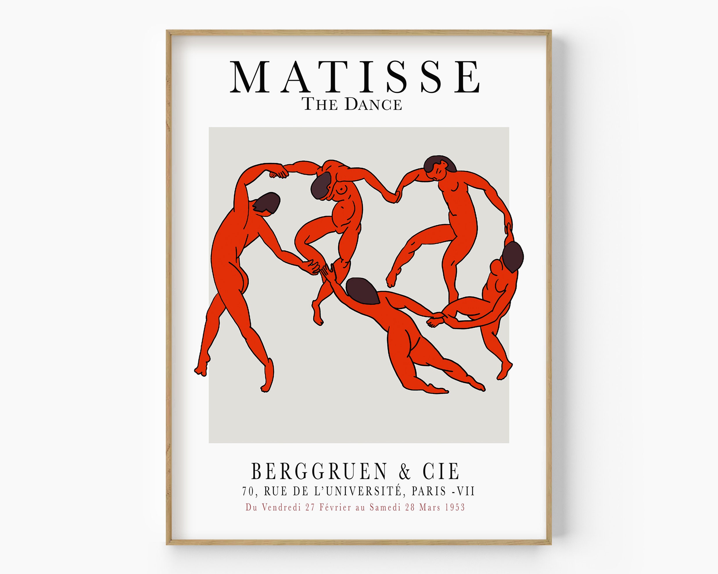 Henri Matisse the Dance Exhibition Poster Boho Wall Art - Etsy
