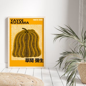 Yayoi Kusama Pumpkin Art Print Halloween Pumpkin Art Yayoi - Etsy