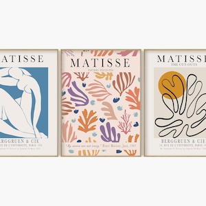 Choose 3 Out of 72 Henri Matisse Artwork, Matisse Art Set of 3 Poster ...
