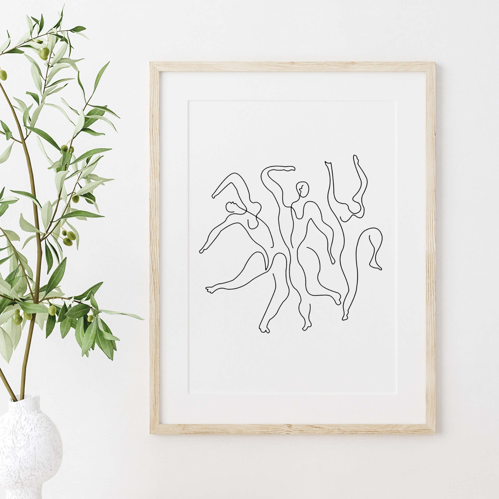 Picasso Dance Art Picasso Dance Line Drawing Picasso Sketch | Etsy