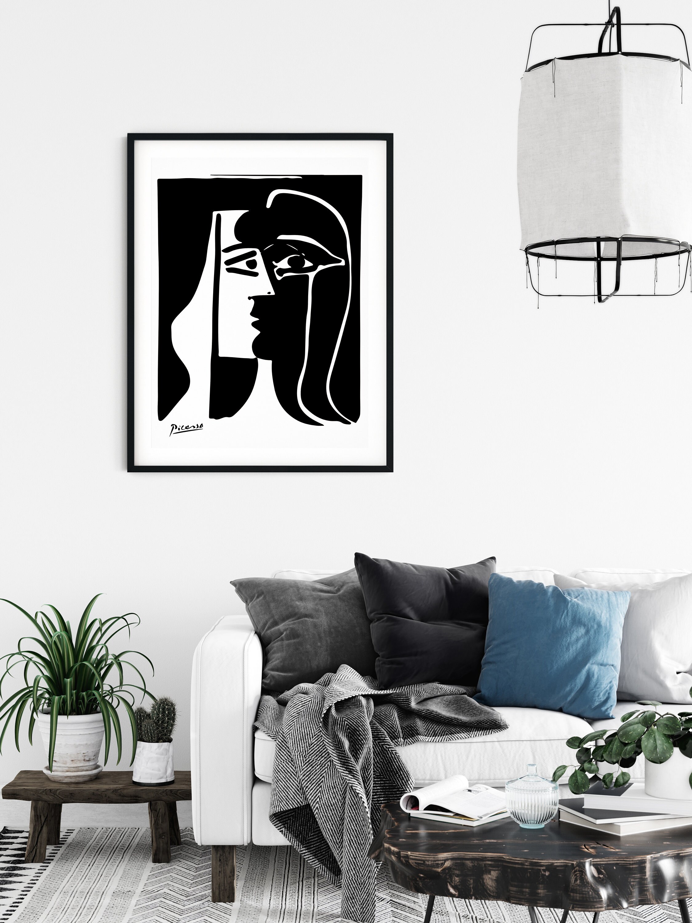 Picasso Kiss Poster Picasso Abstract Modern Wall Art Kisses - Etsy