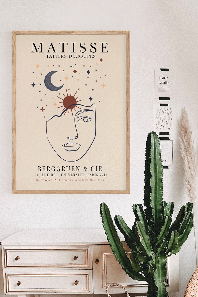 Henri Matisse Single Line Woman Face Face Line Drawing | Etsy