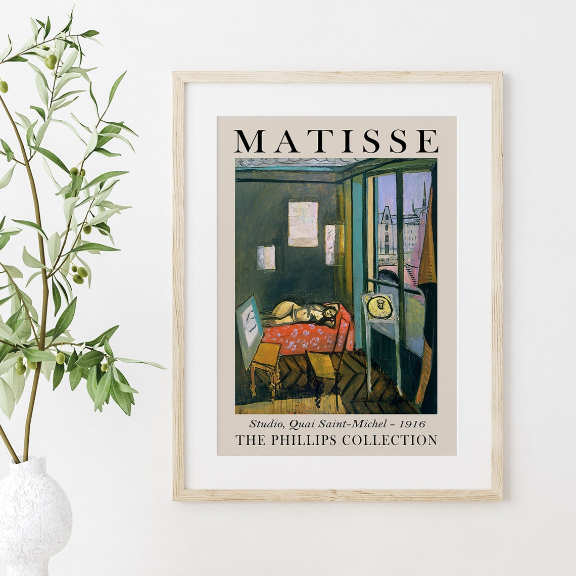 Henri Matisse Studio Quai Saint Michel Art Print Matisse - Etsy