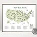 State High Points Map-usa State Peaks-state Highest Peak Map-50 States ...