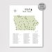 Iowa State Parks Map-iowa State Parks Checklist-state Parks of Iowa Map ...