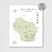 Ice Age Trail Map-ice Age Hiking Trail Map Print-ice Age Trail Hiking ...