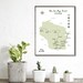 Ice Age Trail Map-ice Age Hiking Trail Map Print-ice Age Trail Hiking ...
