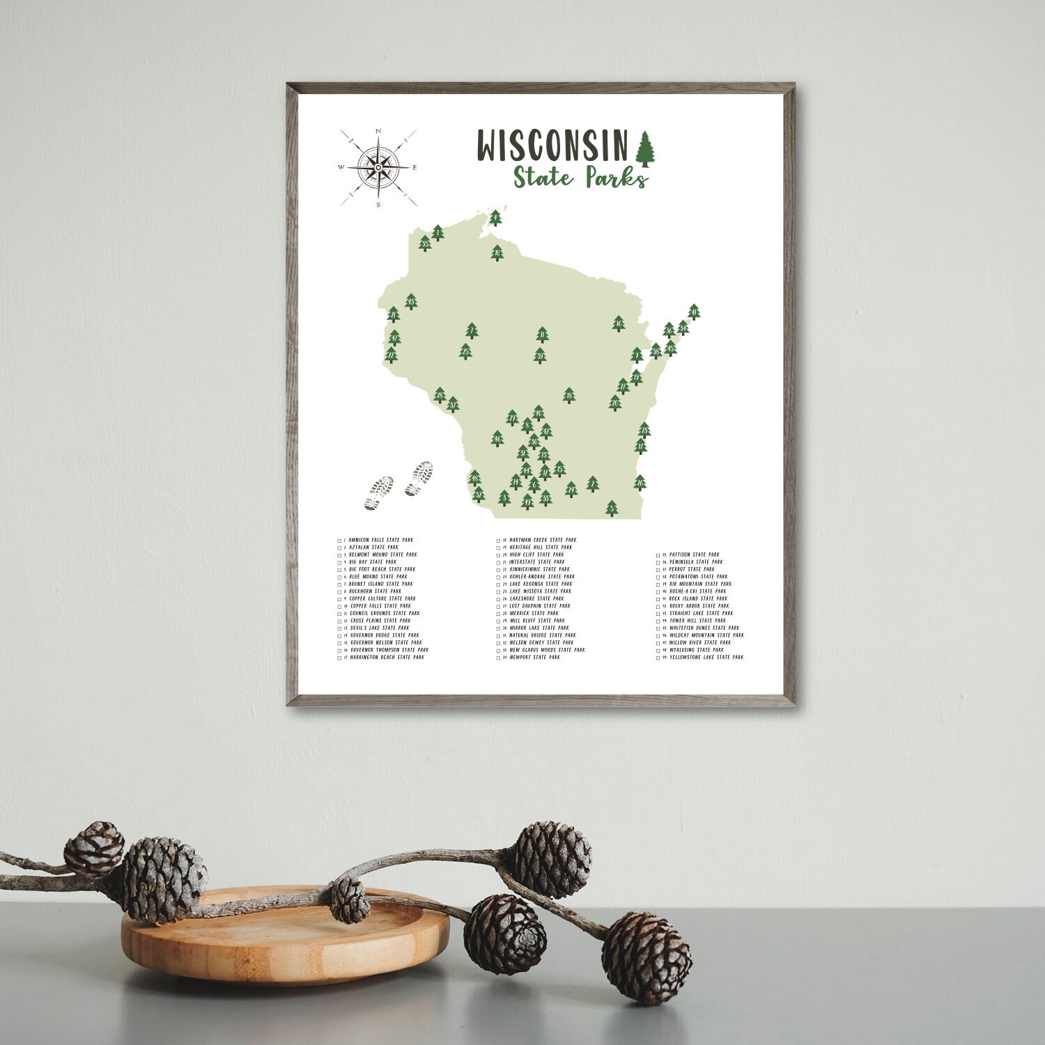 Wisconsin State Parks Map-state Parks of Wisconsin Map-wisconsin Parks ...