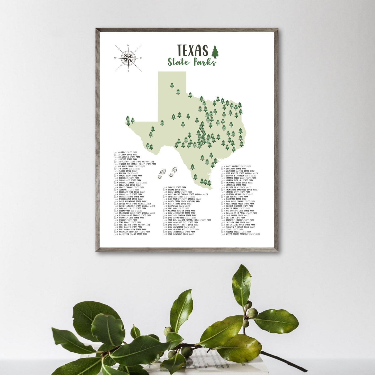 Texas State Parks Map-texas State Parks Checklist-state Parks of Texas ...