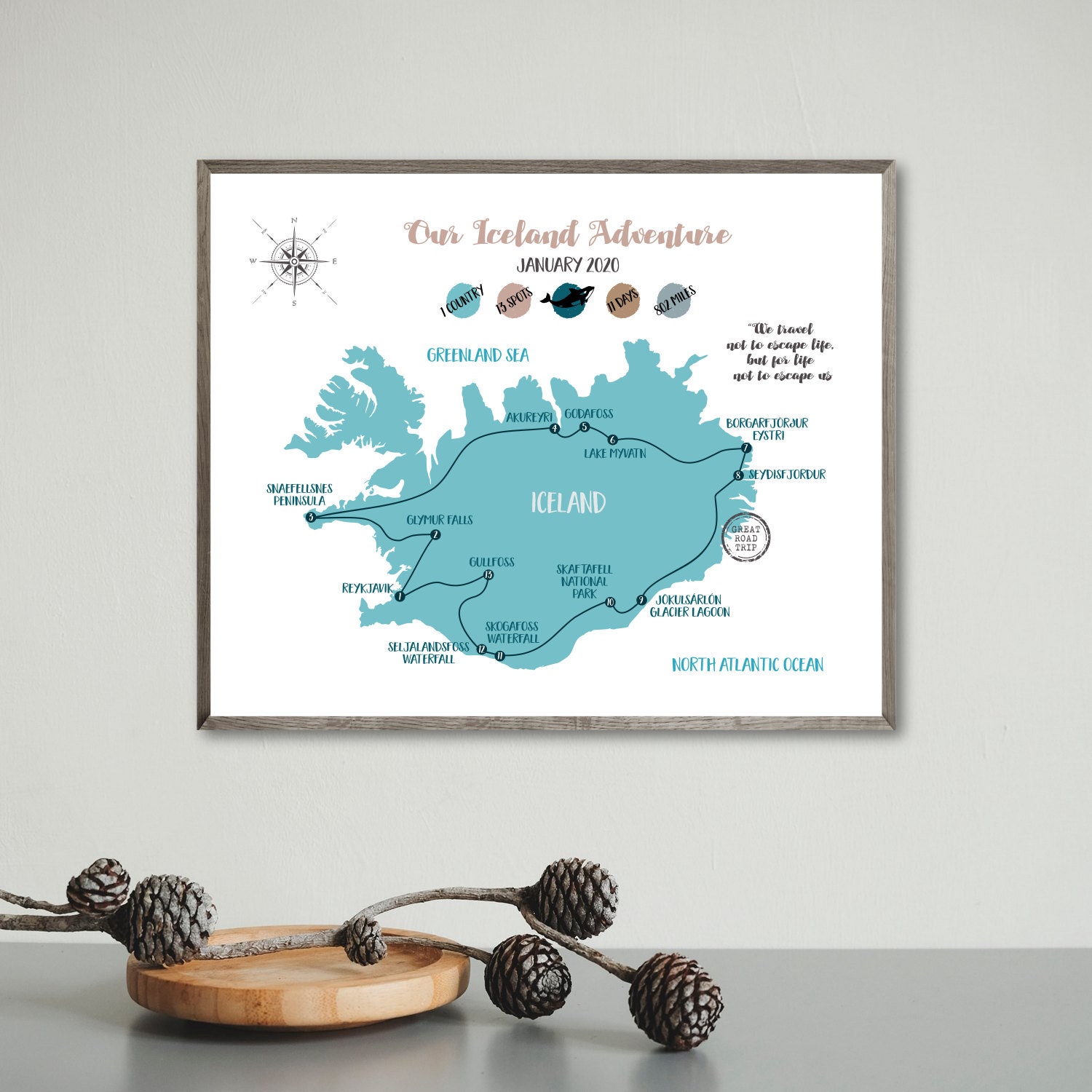 Custom Travel Map-personalized Travel Map-personalized Trip | Etsy